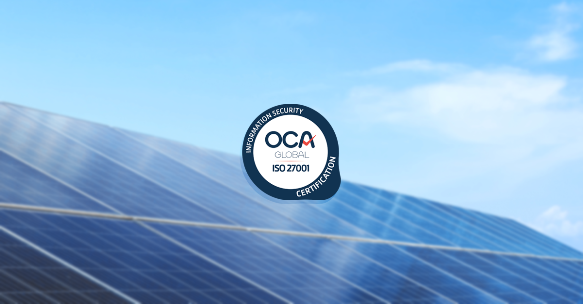 Quintas Energy Achieves ISO 27001 Certification for Data Security